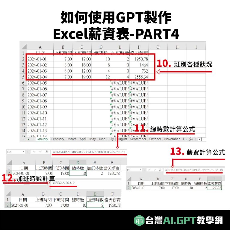 如何使用GPT製作Excel薪資表 - 台灣最大AI教學網站